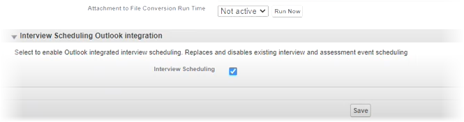 Configure Outlook Interview Scheduler