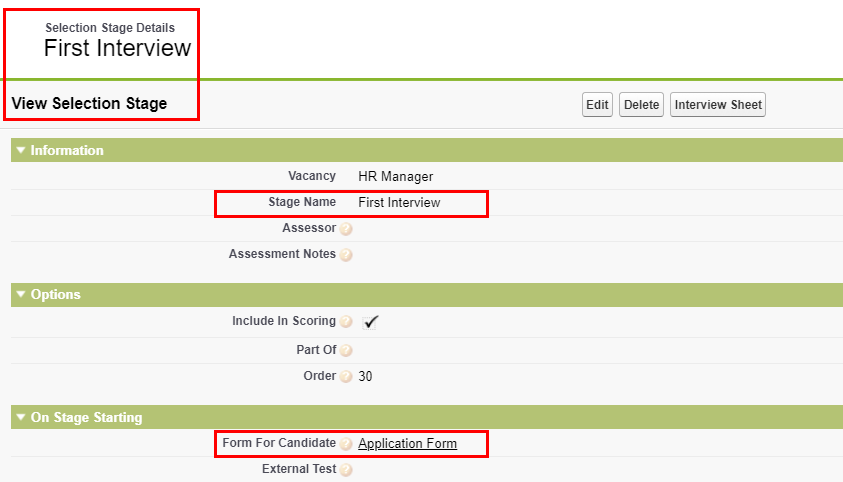 Email templates for forms
